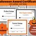 Halloween Award Certificates, Halloween Costume Contest Ballot Template ...