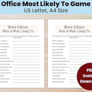 Most Likely to Game, Office Party Games, Team Building Games, Workplace ...