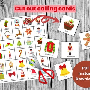 Christmas Bingo Cards Printable, Christmas Party Games Ideas for Group ...
