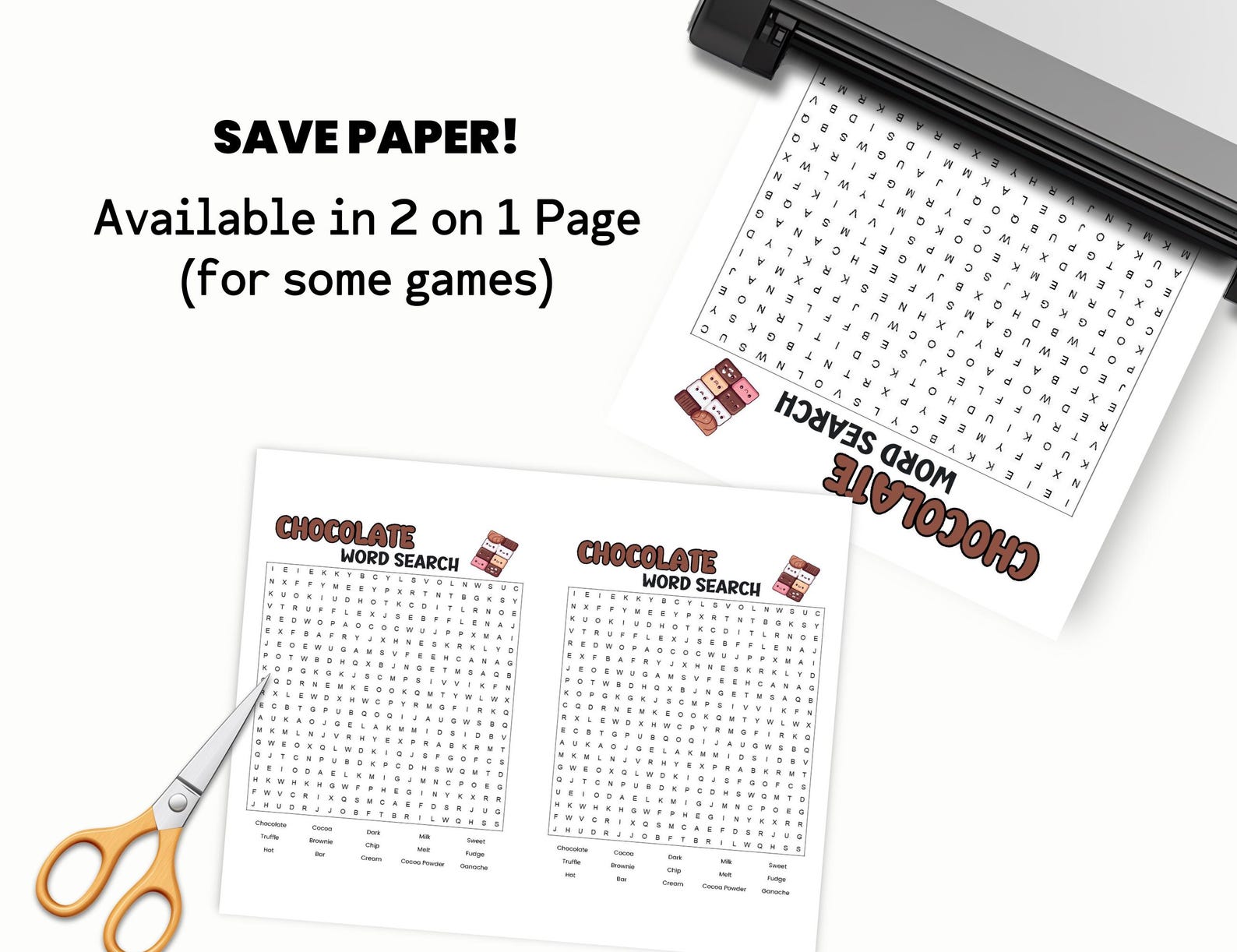 Chocolate Theme Party Games Bundle, Chocolate Games, Ladies Night Games ...