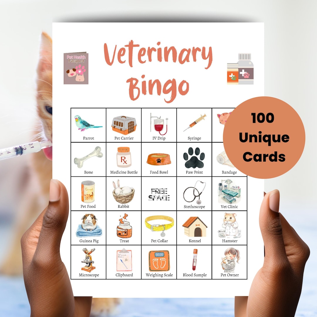 Vet Med Bingo, Vet Tech Week Games, Veterinary Medicine Team ...