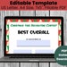 Christmas Tree Decorating Contest Award Certificates Template Editable ...