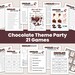 Chocolate Theme Party Games Bundle, Chocolate Games, Ladies Night Games ...