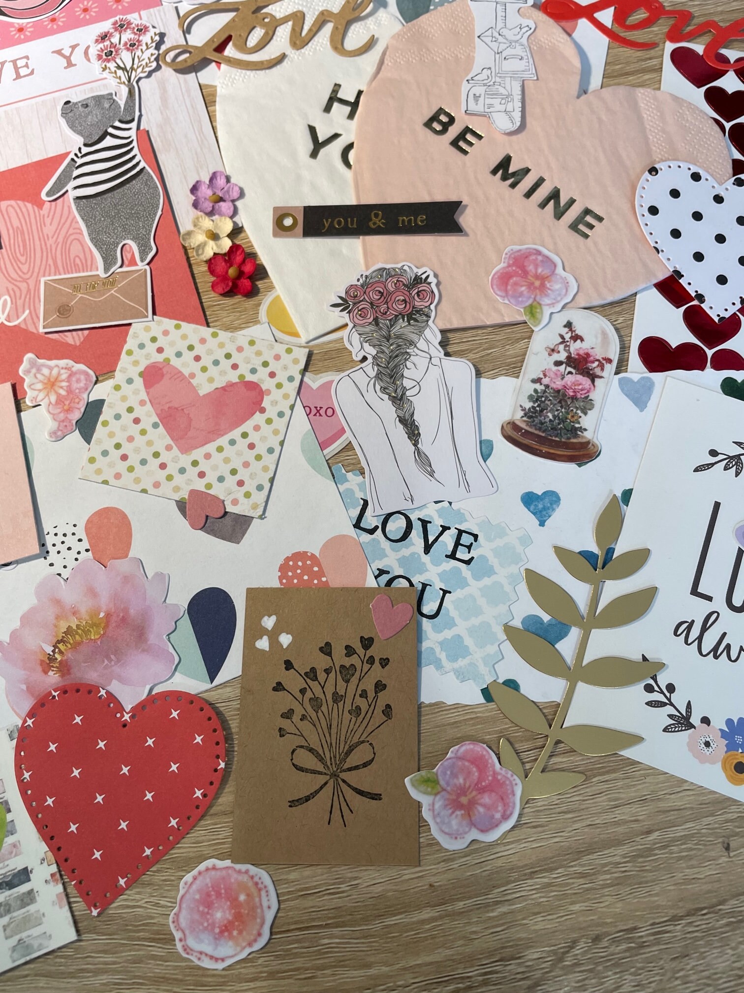 Valentine's Day Scrapbook Junk Journal Paper Lot 70+ Pieces - Etsy