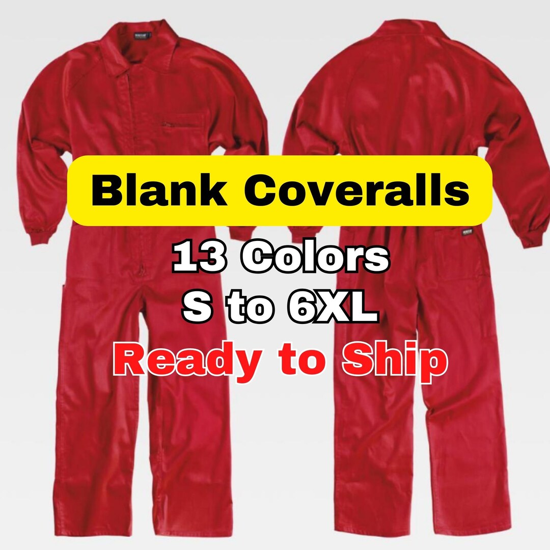 Blank Red Work Coverall, Red Flight Suit, Women's Coveralls, Men's Red ...