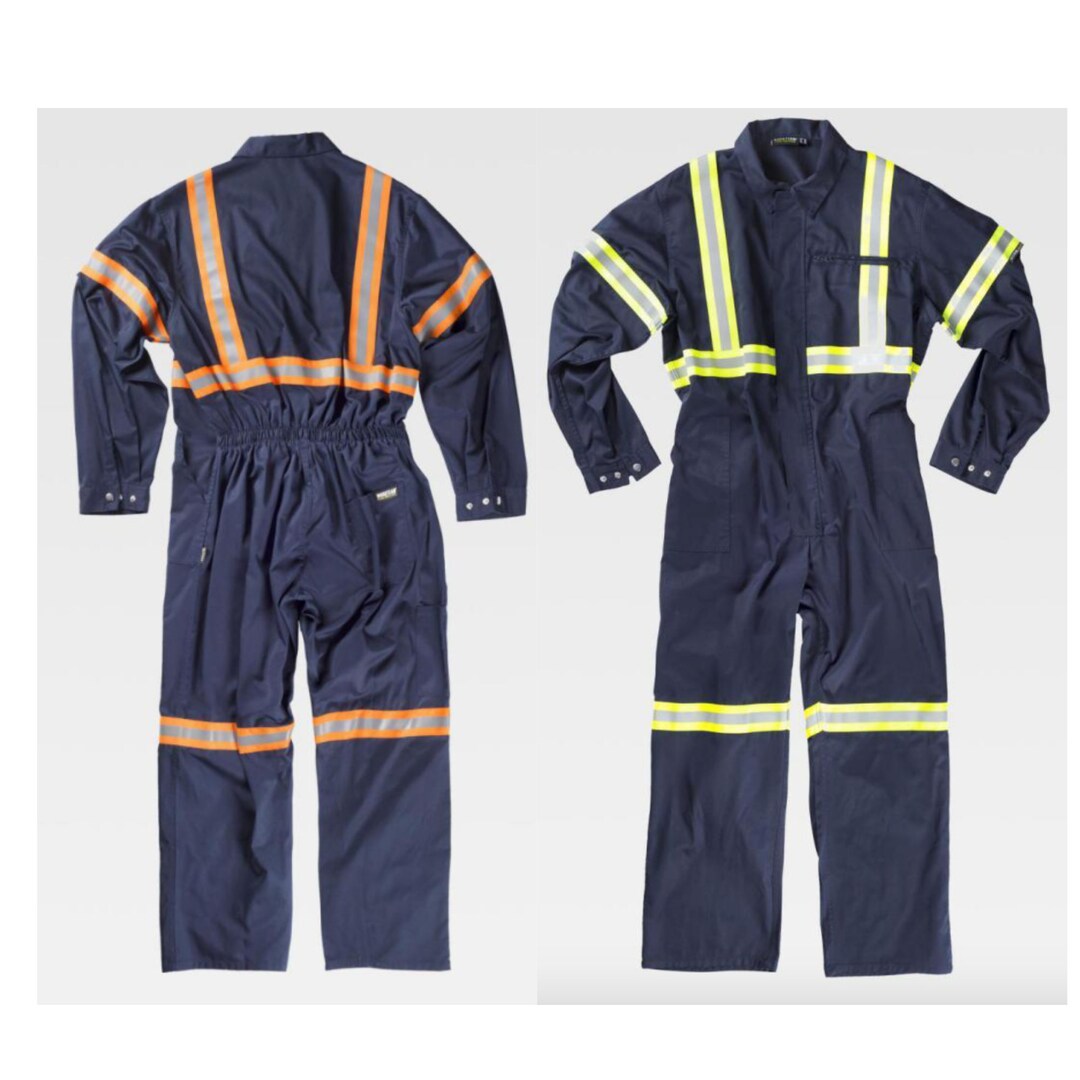 Custom Work Coverall W/ Reflective-fluorescent Strap, Personalized ...