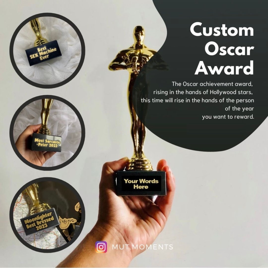 Custom Oscar Award, Personalized Oscar Award, Oscar Prize, Make Your ...