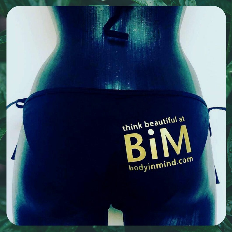 Custom Bikini Set Your Text Words Logo Design Printed | Etsy