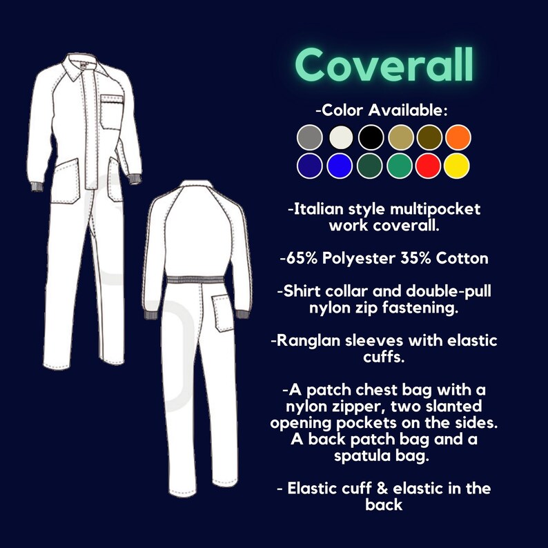 Custom Work Coverall, Personalized Overalls & Coveralls, Women's ...