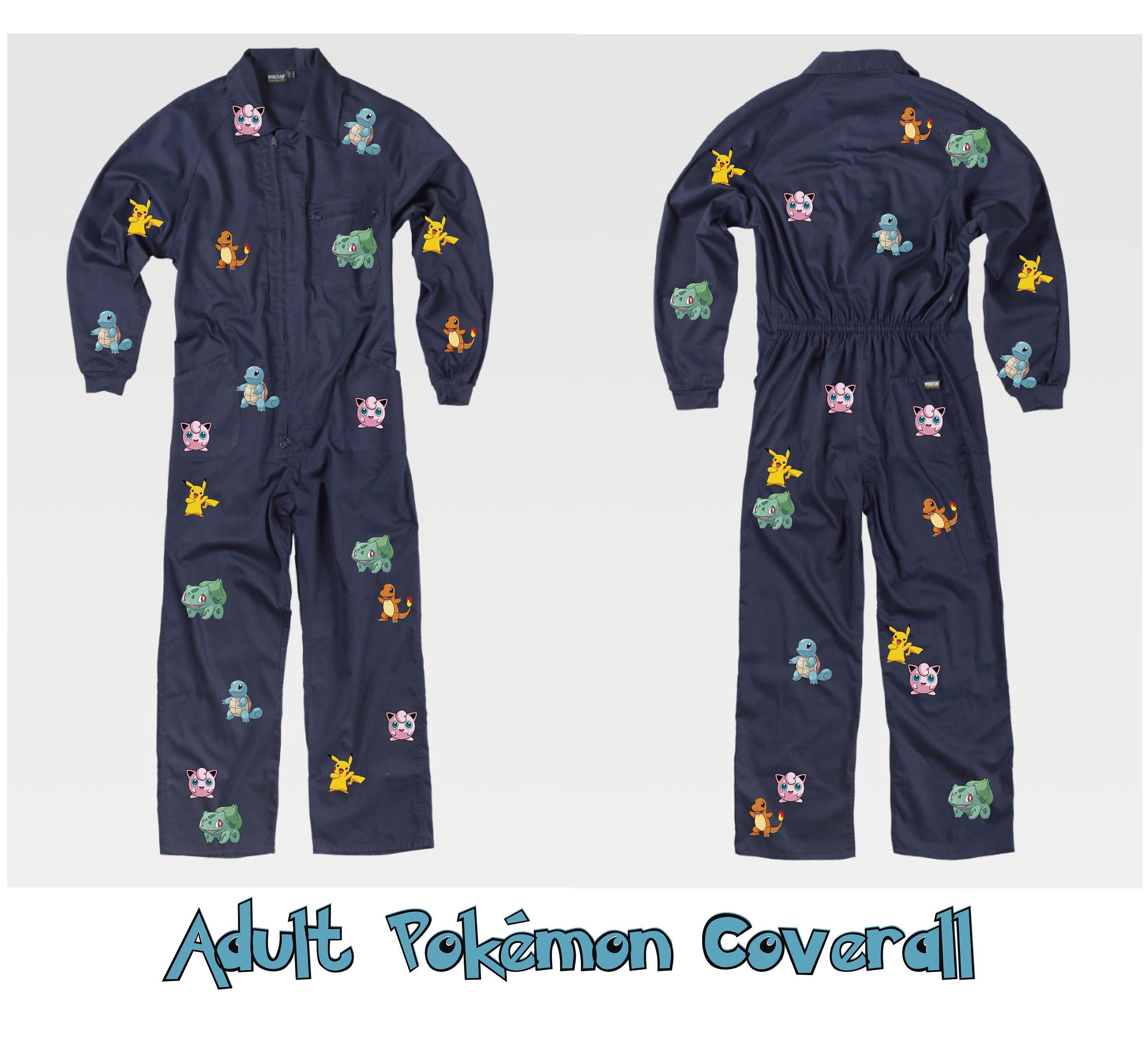 Pokémon Coverall Your Adult Custom Overall Work Printed - Etsy