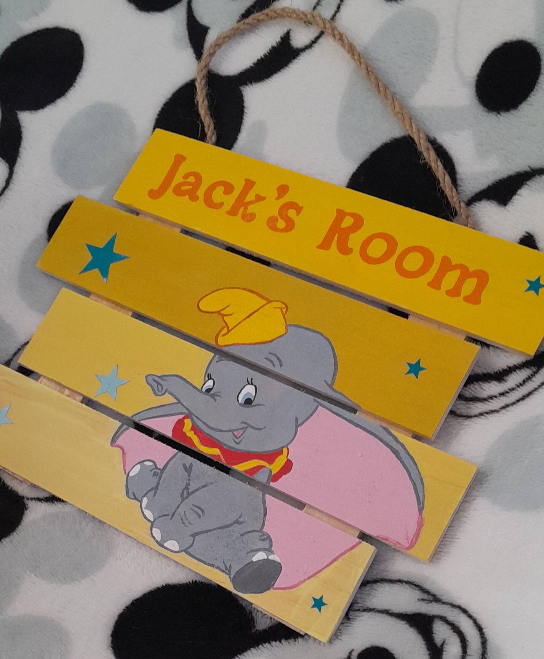 Disney Dumbo Door Sign Wall Wooden Hanging Plaque. Handpainted ...