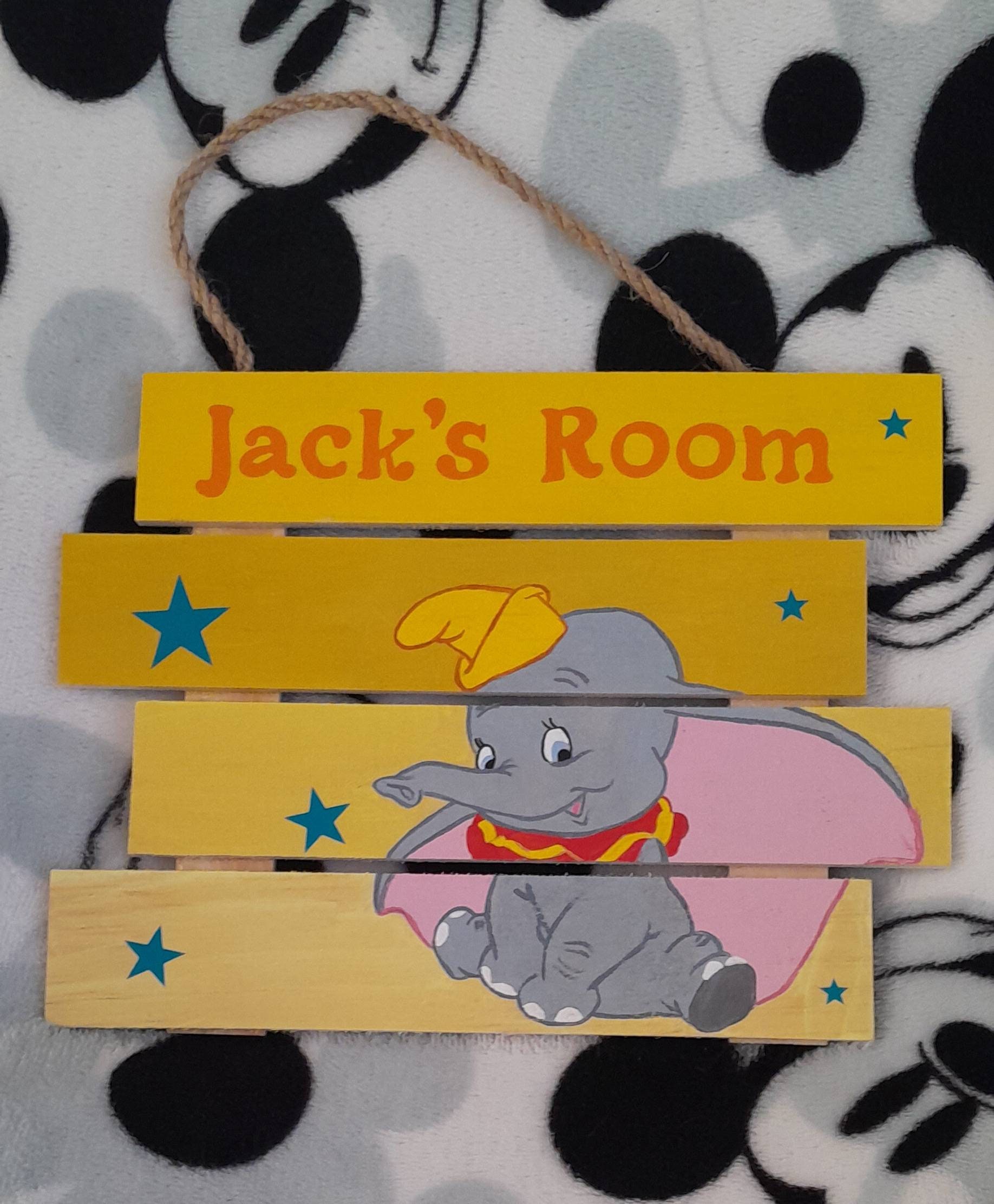 Disney Dumbo Door Sign Wall Wooden Hanging Plaque. Handpainted ...