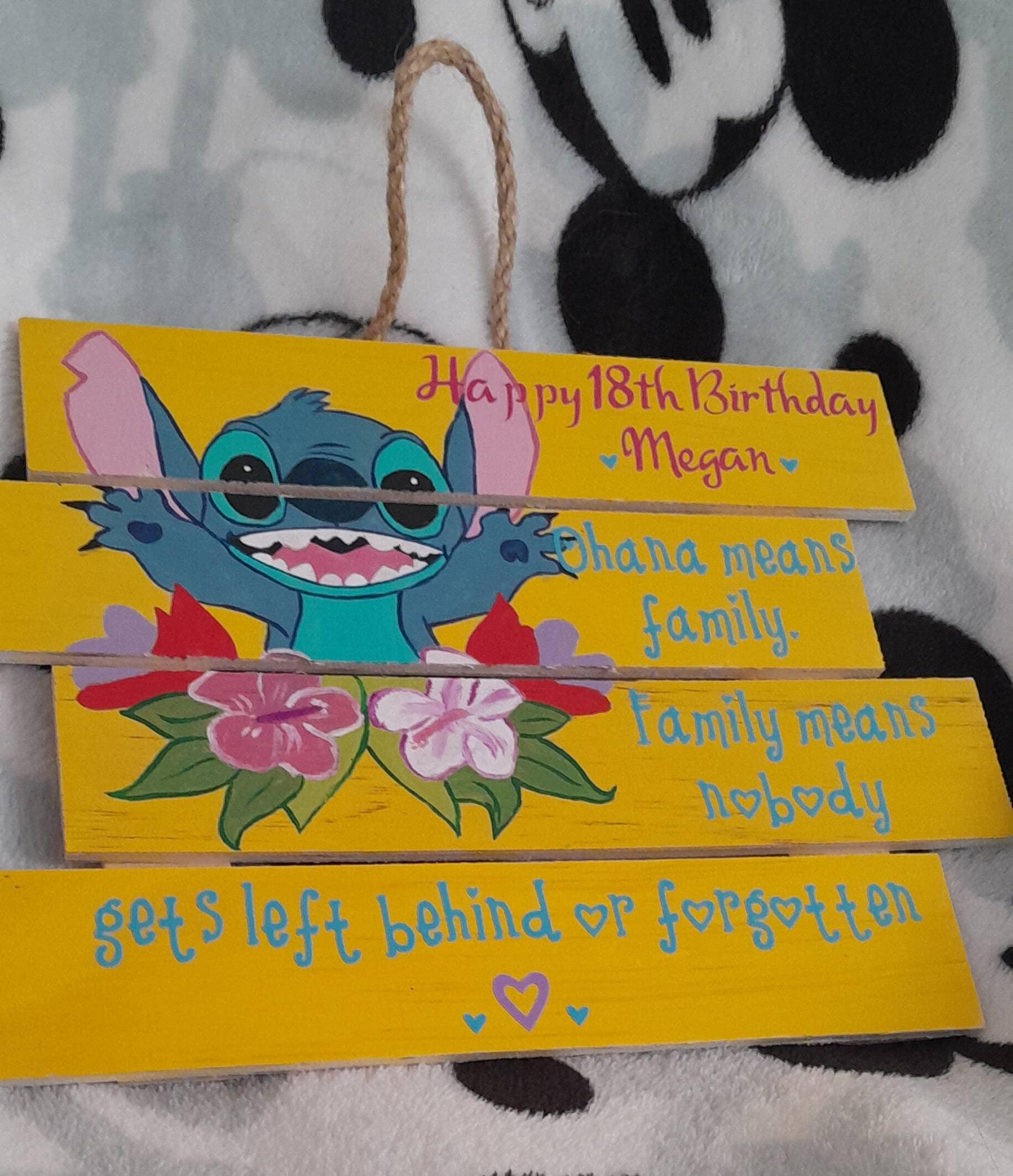 Lilo and Stitch Disney Stitch Wooden Hanging Sign Plaque - Etsy