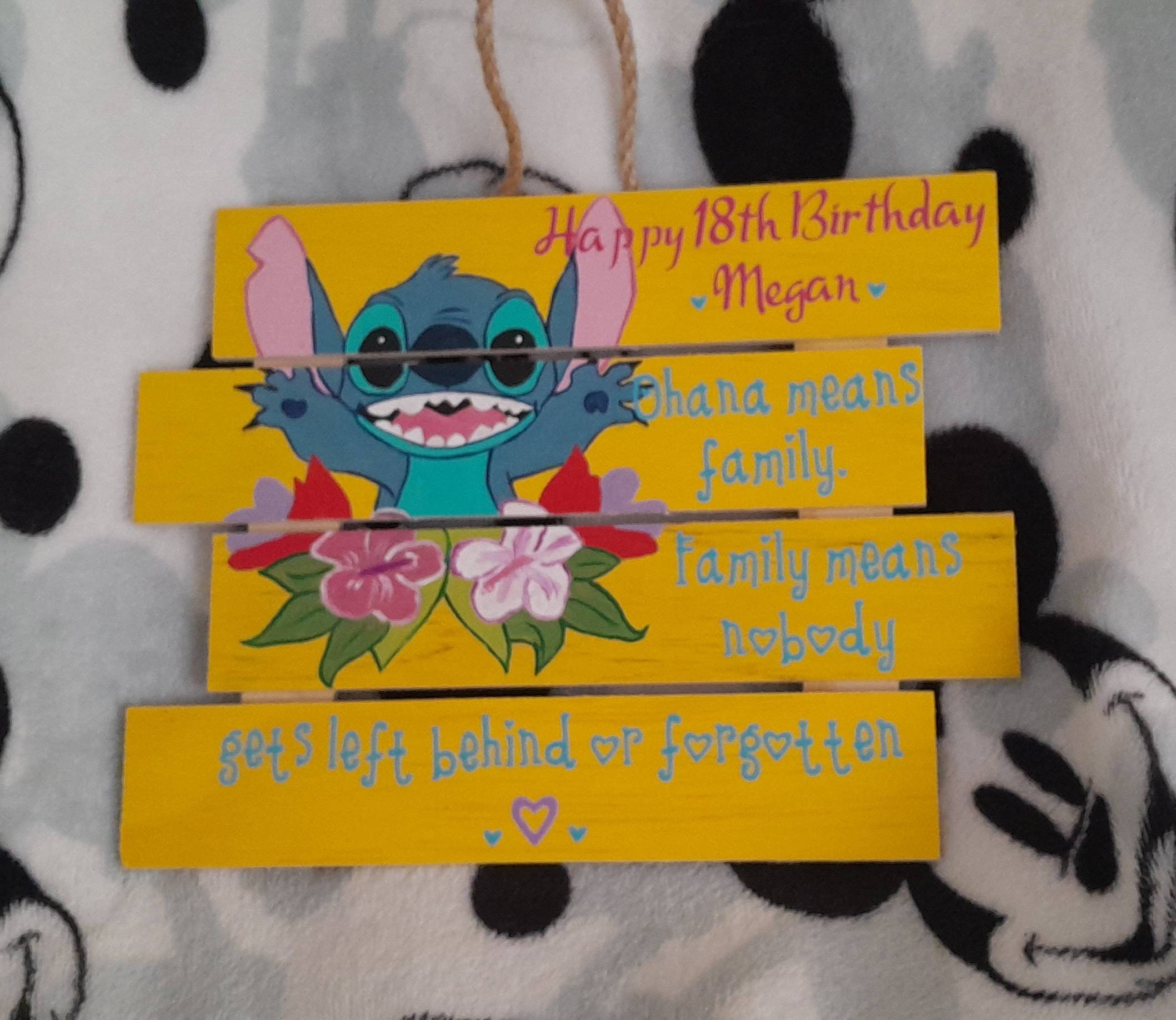 Lilo and Stitch Disney Stitch Wooden Hanging Sign Plaque - Etsy