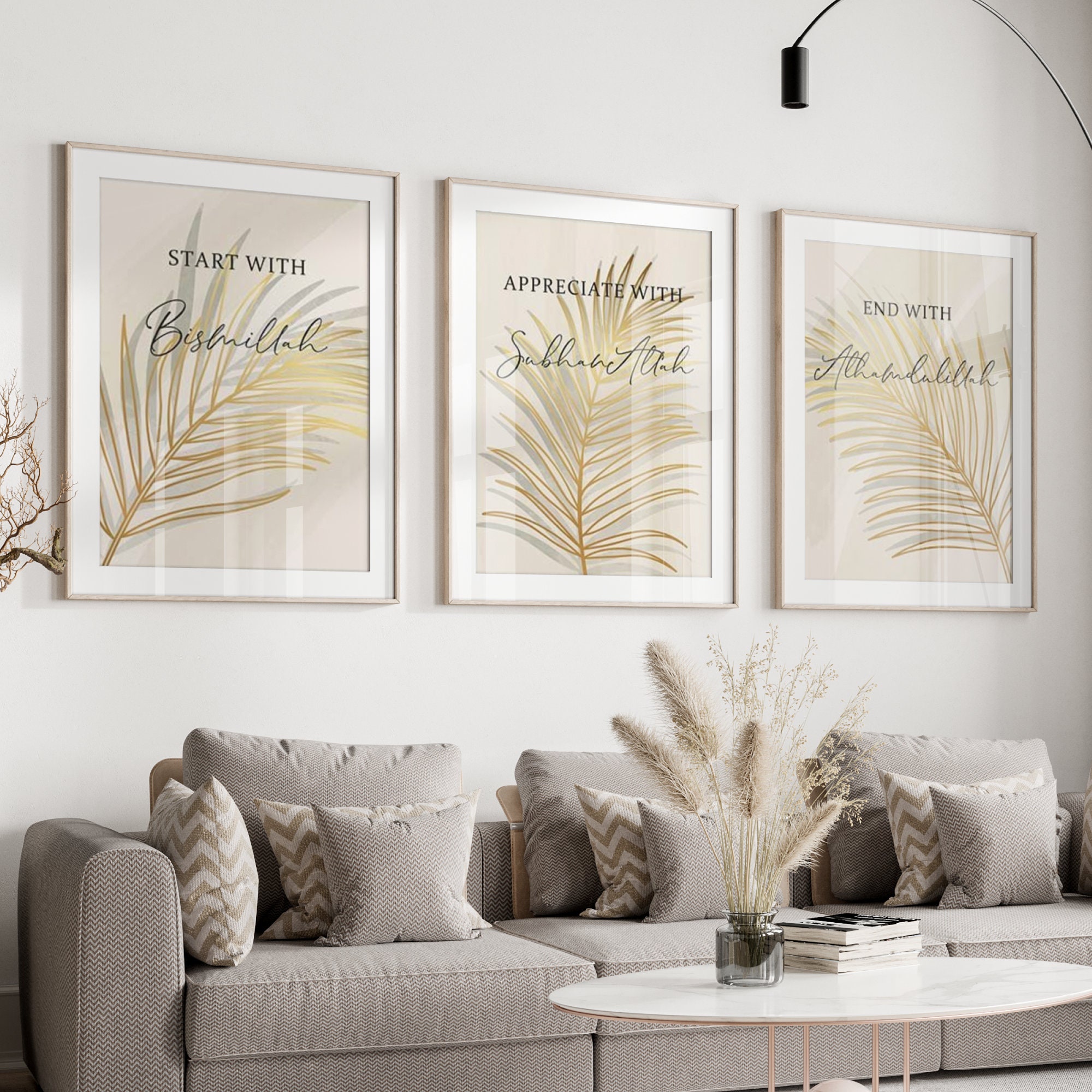 3 Islamic Posters Islam Living Room Decoration L Eid Gift - Etsy