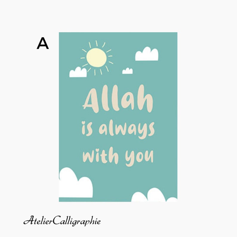 3 Islam Baby Frames Poster Islamic Child Painting Baby - Etsy