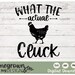 What the Actual Cluck SVG Chicken Coffee Mug Design Chicken Shirt ...