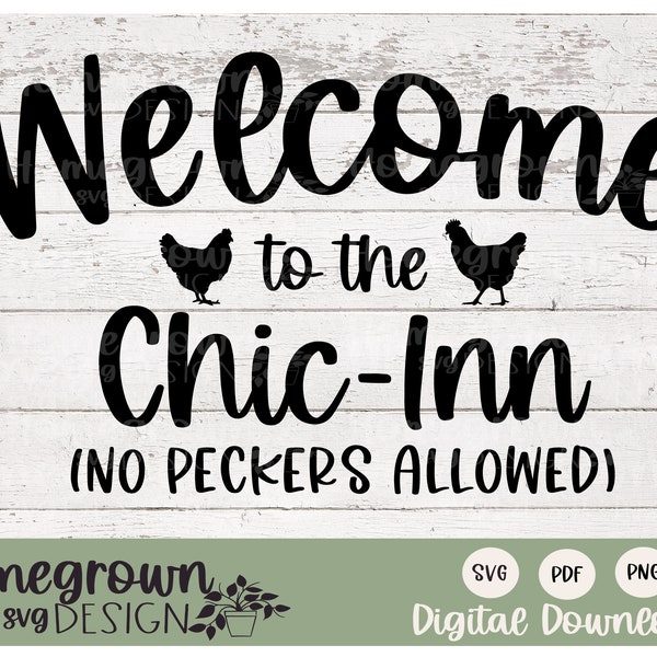 The Chick Inn Svg - Etsy