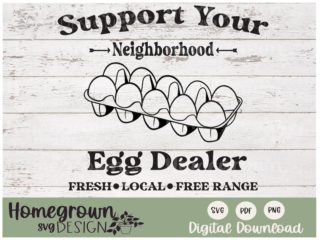Egg Dealer SVG - Eggs for Sale Sign - Chicken Coop Decor - Funny ...