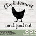 Cluck Around and Find Out SVG - Funny Chicken Sign - Chicken Shirt ...
