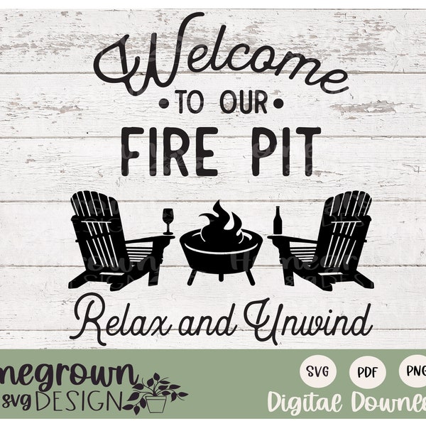 Fire Pit Svg - Etsy