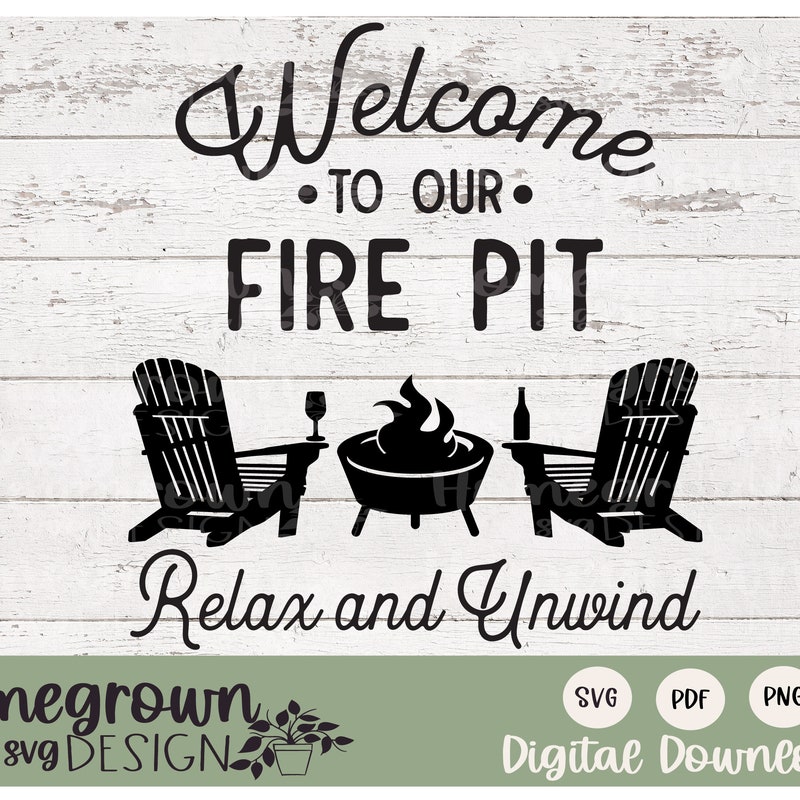 Fire Pit Sign - Etsy