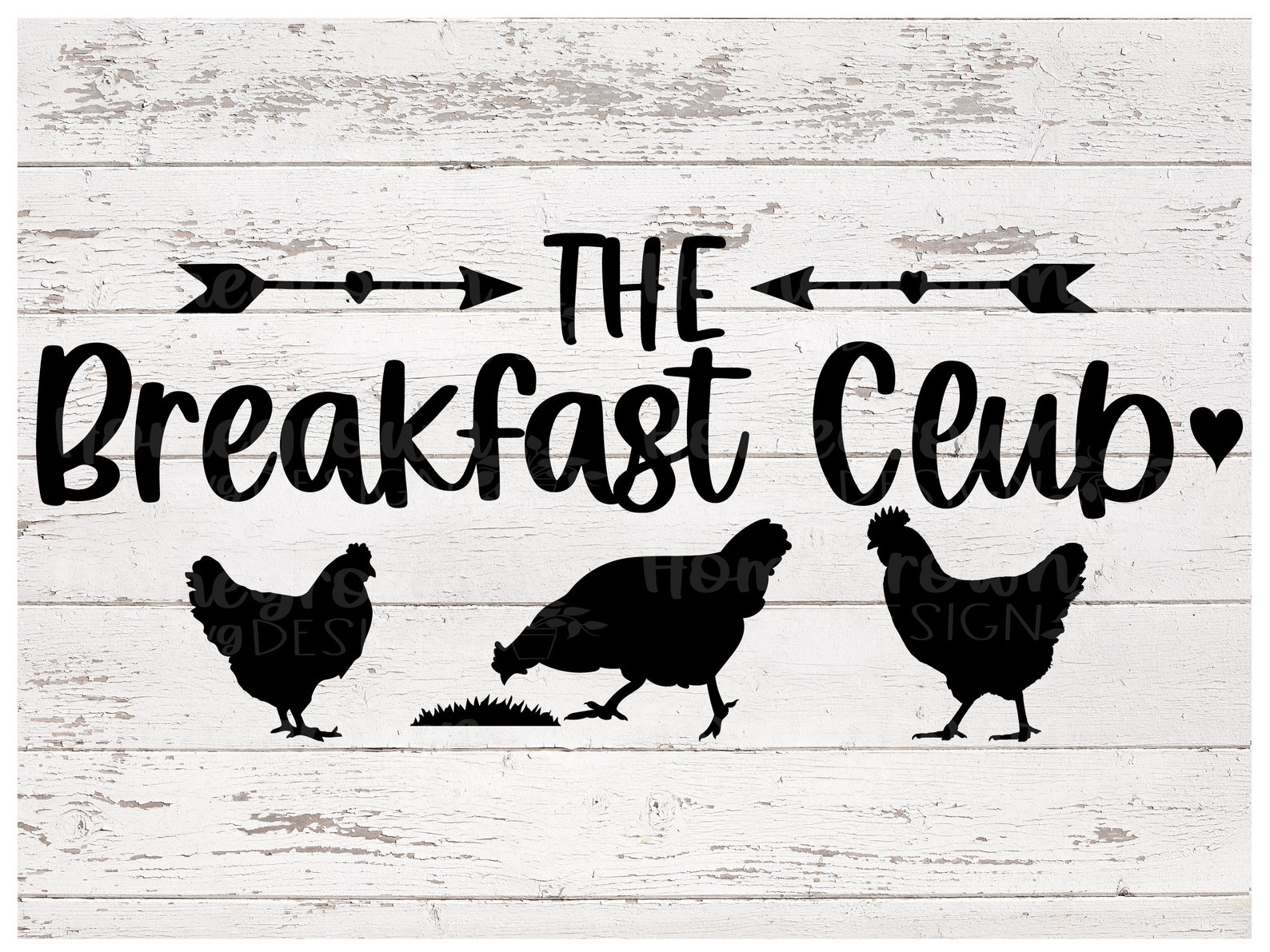 The Breakfast Club SVG - Chicken Svg - Chicken Coop Svg - Sign Making ...