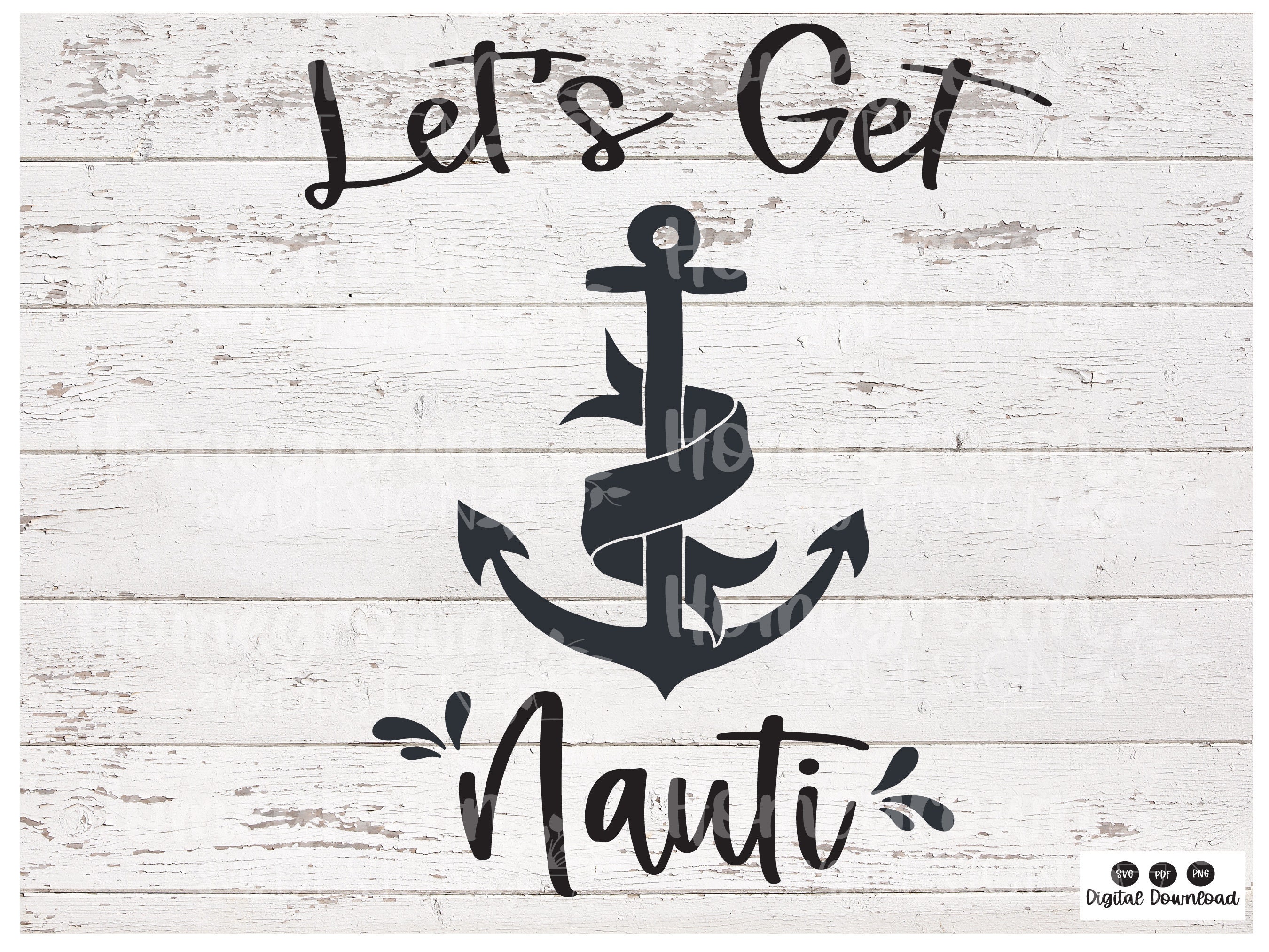 Let's Get Nauti SVG - Funny Boat Shirt Design - Funny Beach Ocean Quote ...