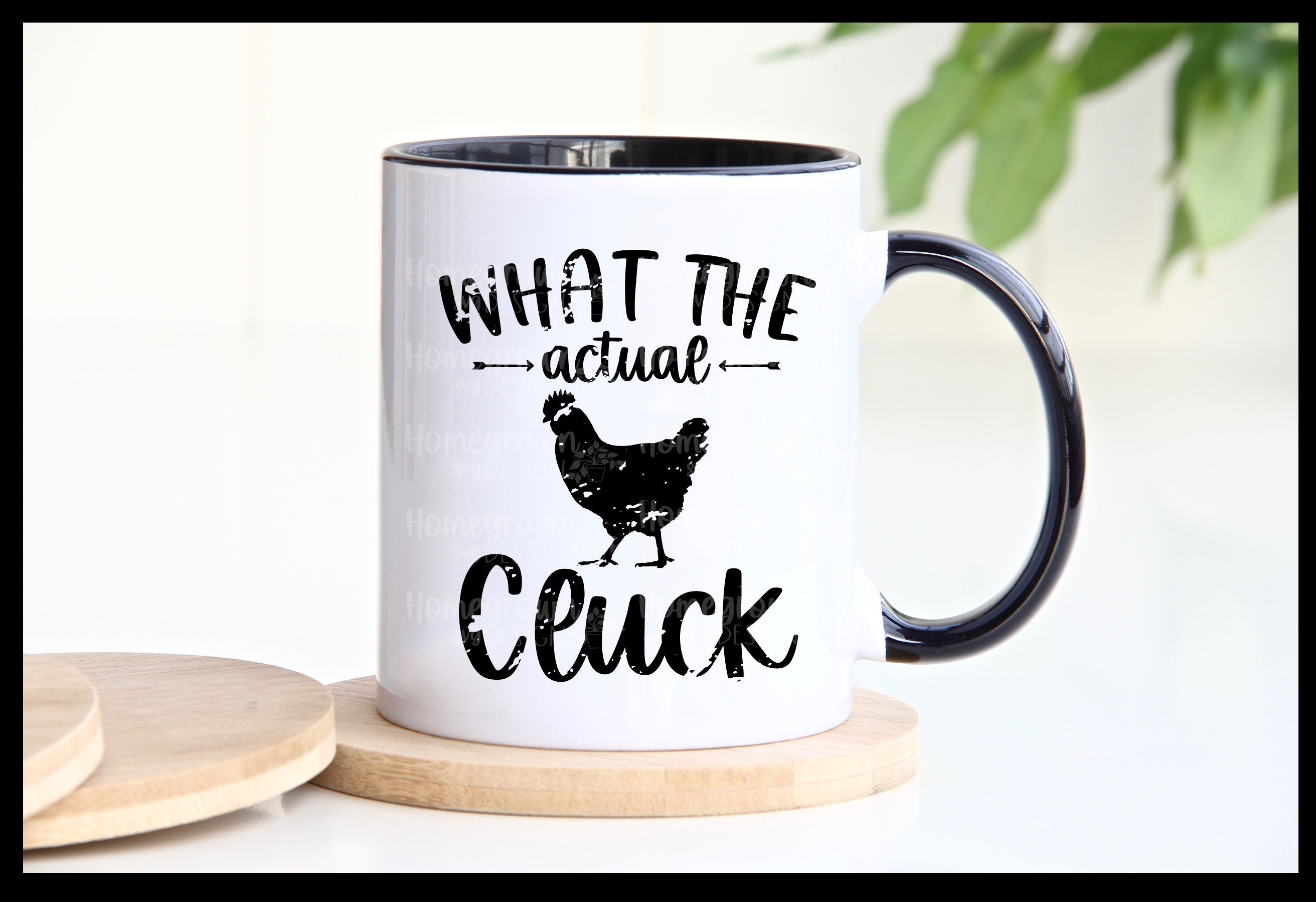 What the Actual Cluck SVG Chicken Coffee Mug Design Chicken Shirt ...