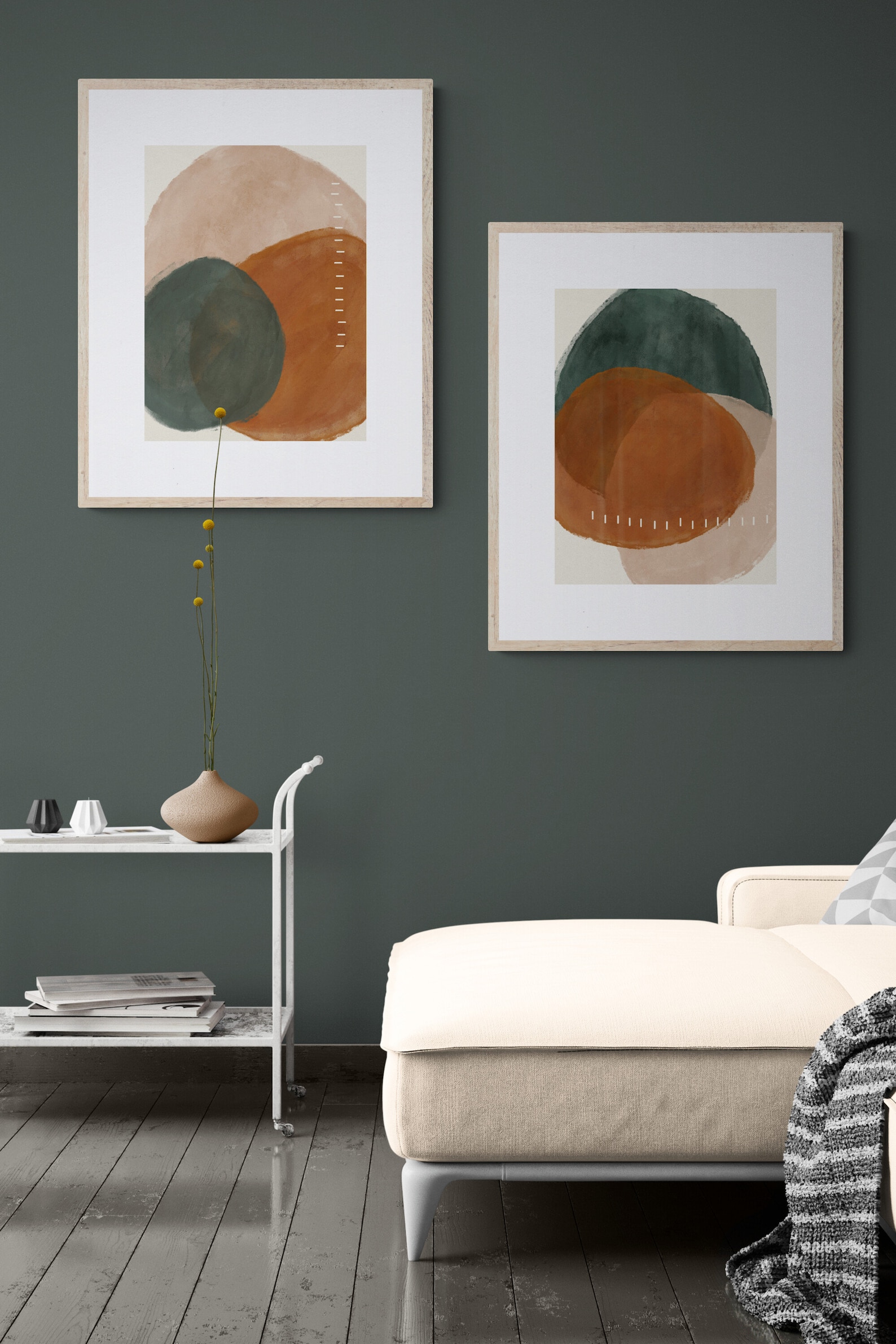 Earth Tone Wall Art Set of 3 Wall Art Prints Boho Rusty - Etsy