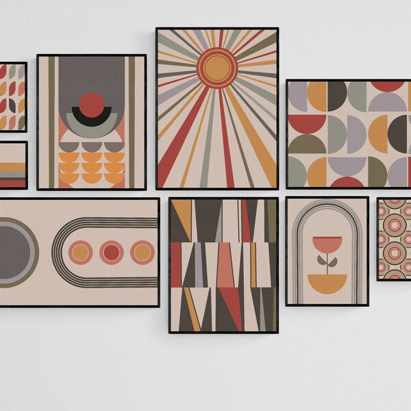 Mid Century Modern Printable Art - Etsy