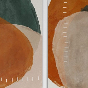 Earth Tone Wall Art Set of 3 Wall Art Prints, Boho Rusty Poster Set ...