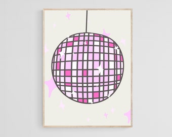 Preppy Disco Poster - Etsy