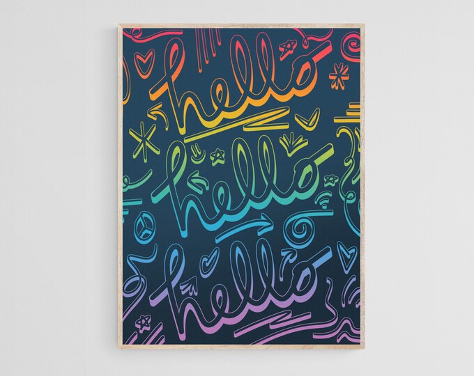 Y2k Print 2000s Aesthetic Maximalist Room Decor Abstract Trendy Funky ...