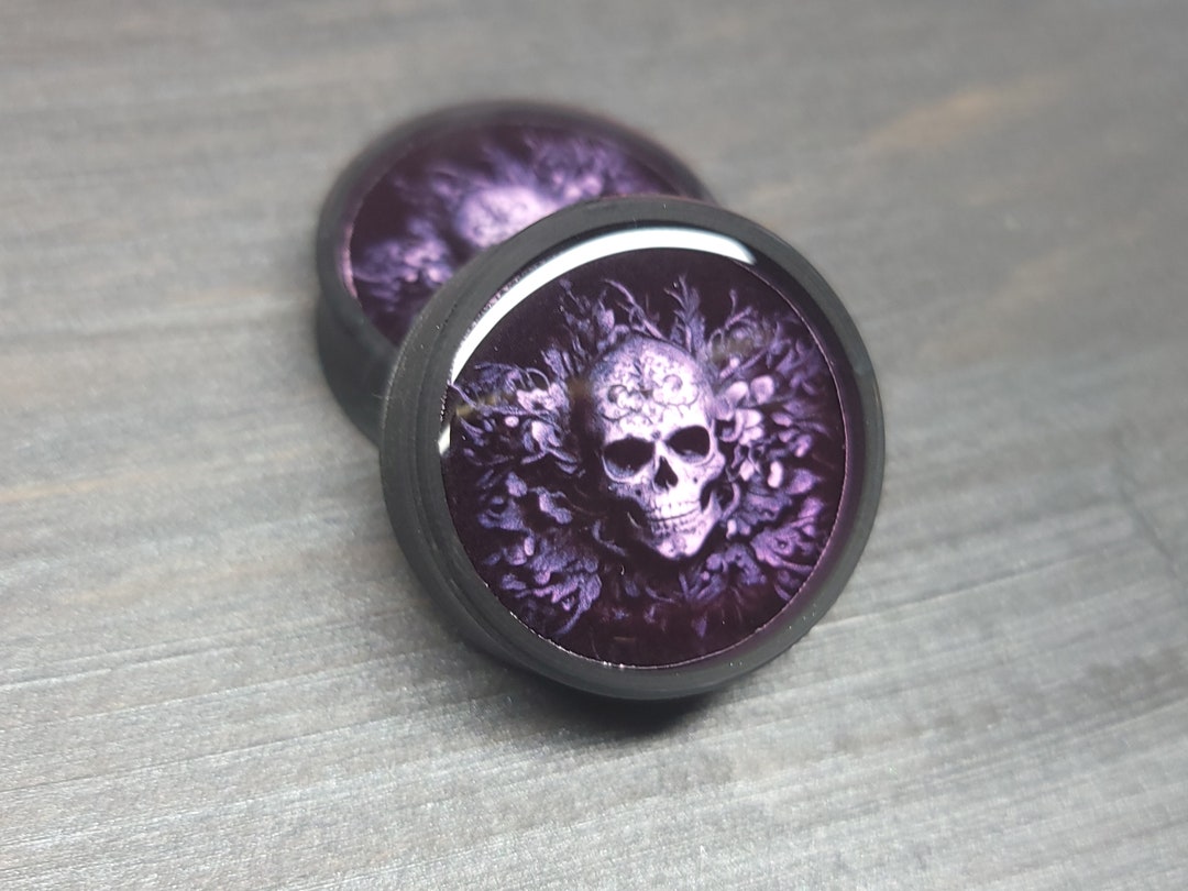 Death Blooms - Plugs Gauges Earrings (pair) - Etsy