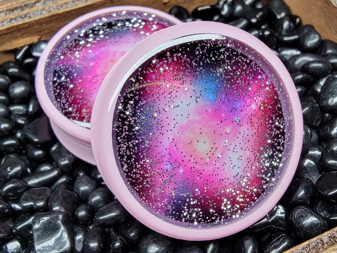 Lysandria "rose Nebula" - (galaxy 6) Plugs Gauges Earrings (pair) - Etsy