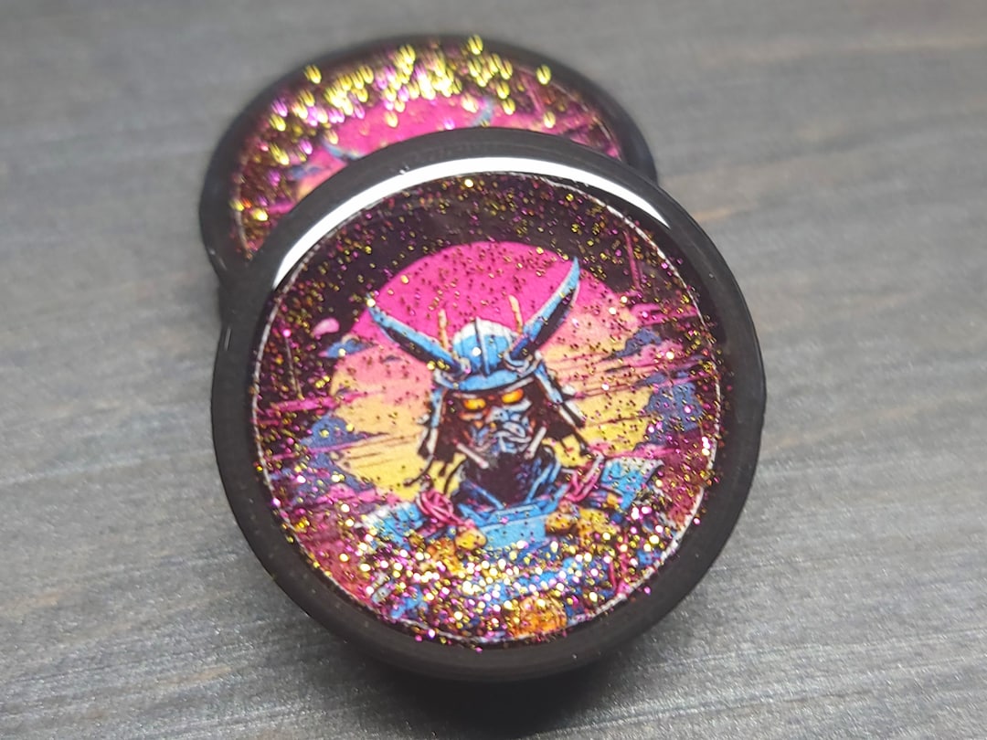 Techno Samurai - Plugs Gauges Earrings (pair) - Etsy