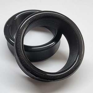 Black "ultralite" Tunnels - Plugs Gauges Earrings (pair) - Etsy