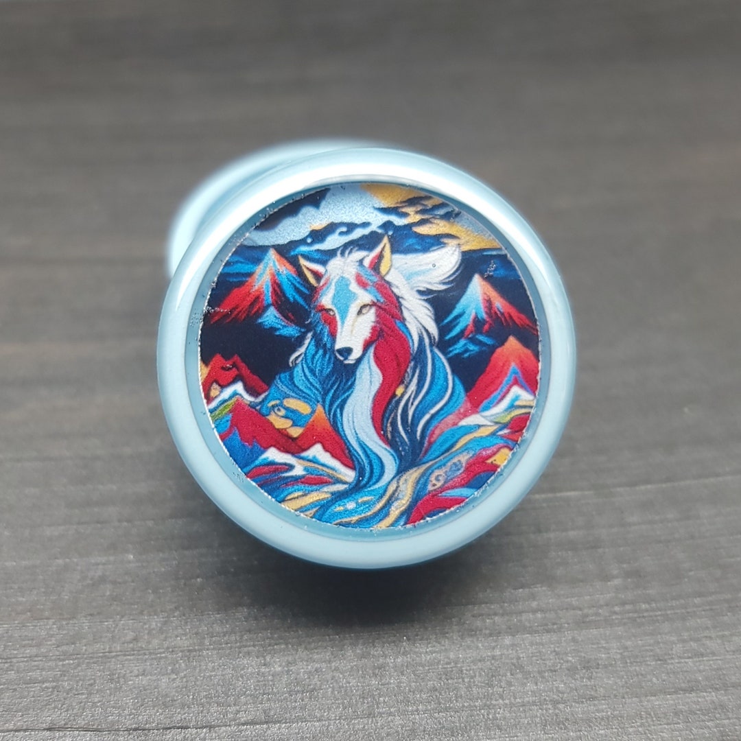 Lykaion - Plugs Gauges Earrings (pair) (faux Stained Glass) - Etsy