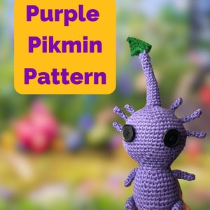 Purple Pikmin Radish Creature Crochet Amigurumi Pattern - Digital ...