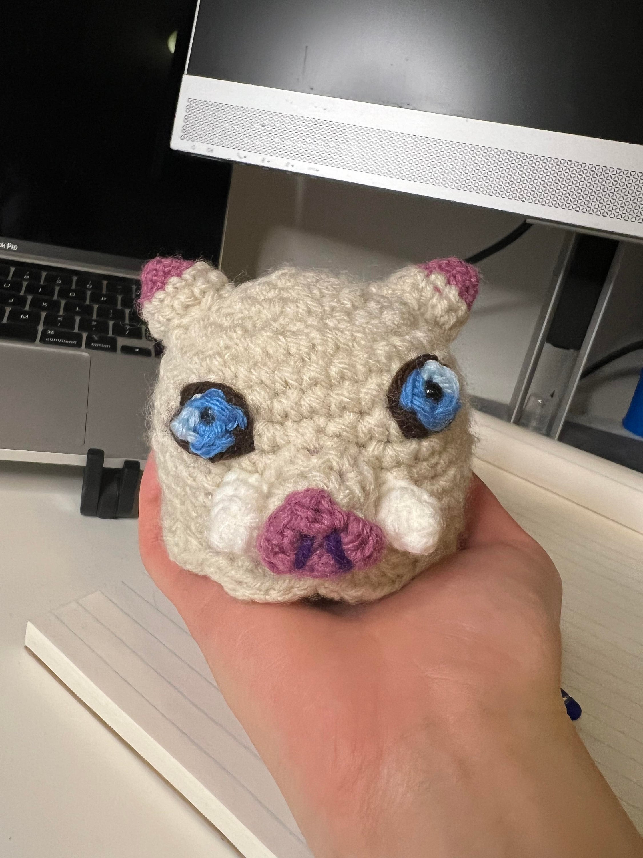 Crochet Boar Head Amigurumi Inspired by Demon Slayer Anime/manga ...