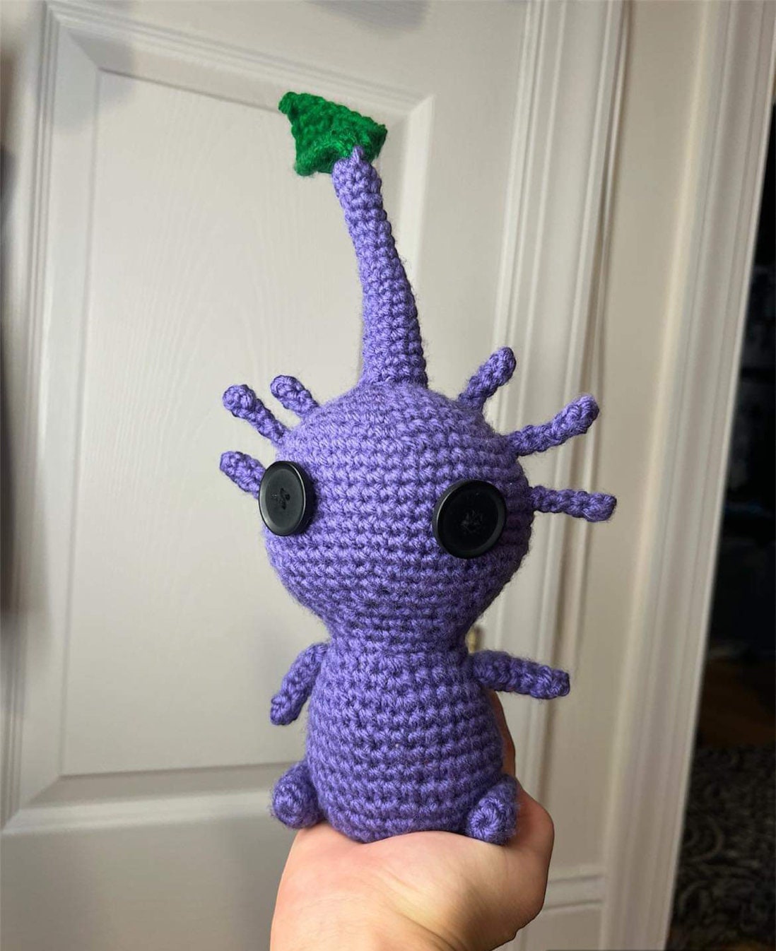 Purple Pikmin Radish Creature Crochet Amigurumi Pattern - Digital ...
