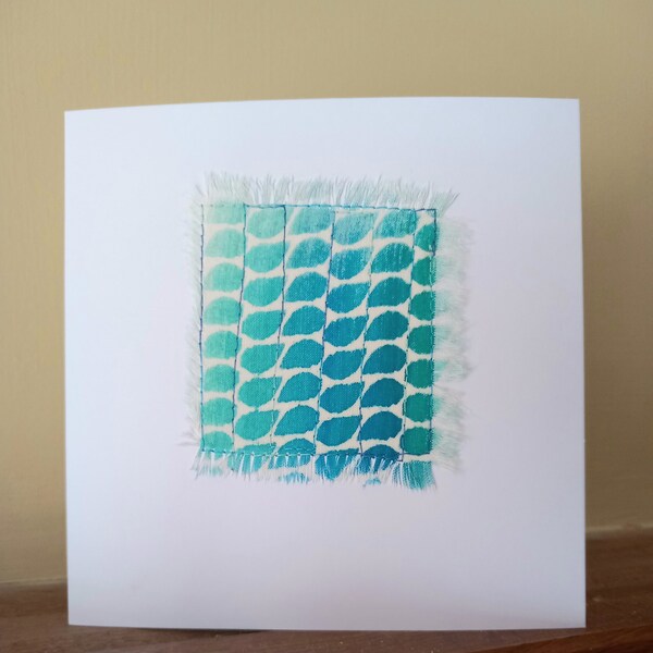 Textile Art Card - Etsy UK