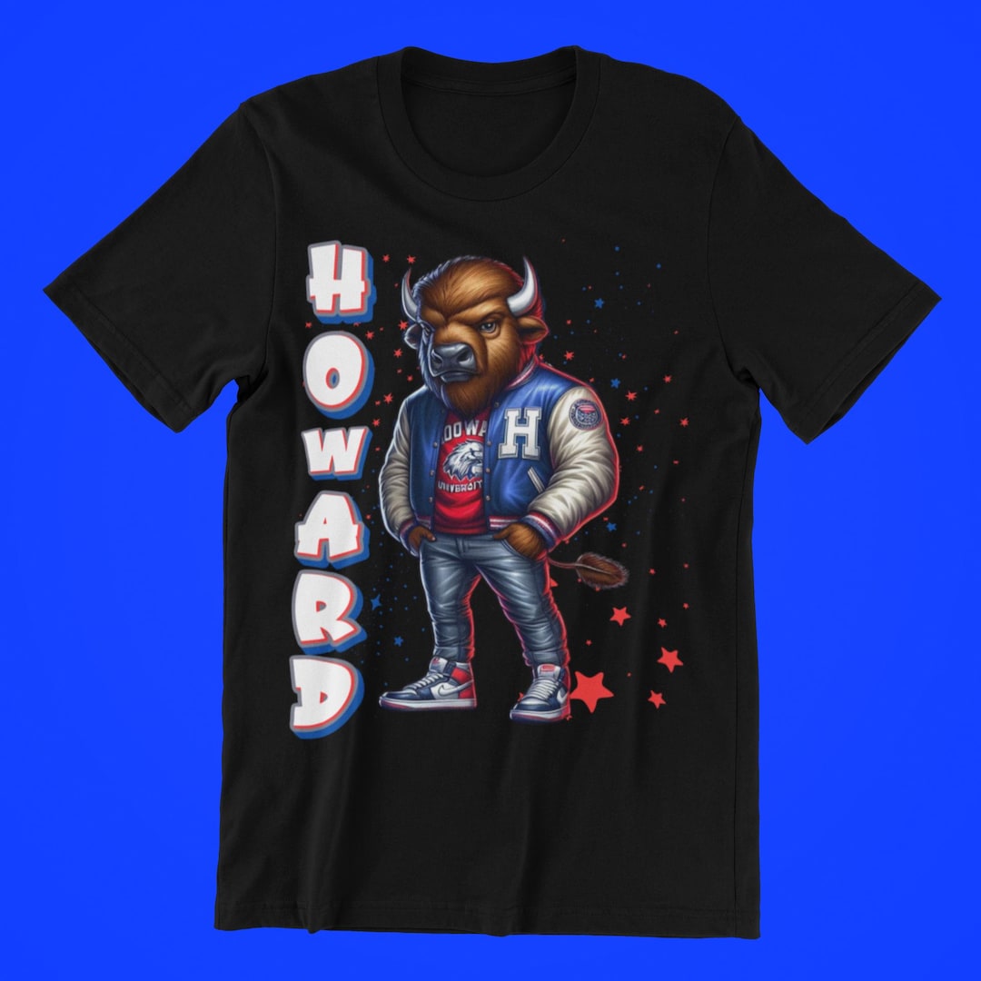 Howard University T-shirt With Urban Style Mascot | HBCU Apparel ...
