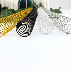 Spiral Binding Coil | 1 Inch | Metal | Gold/silver/white/black ...