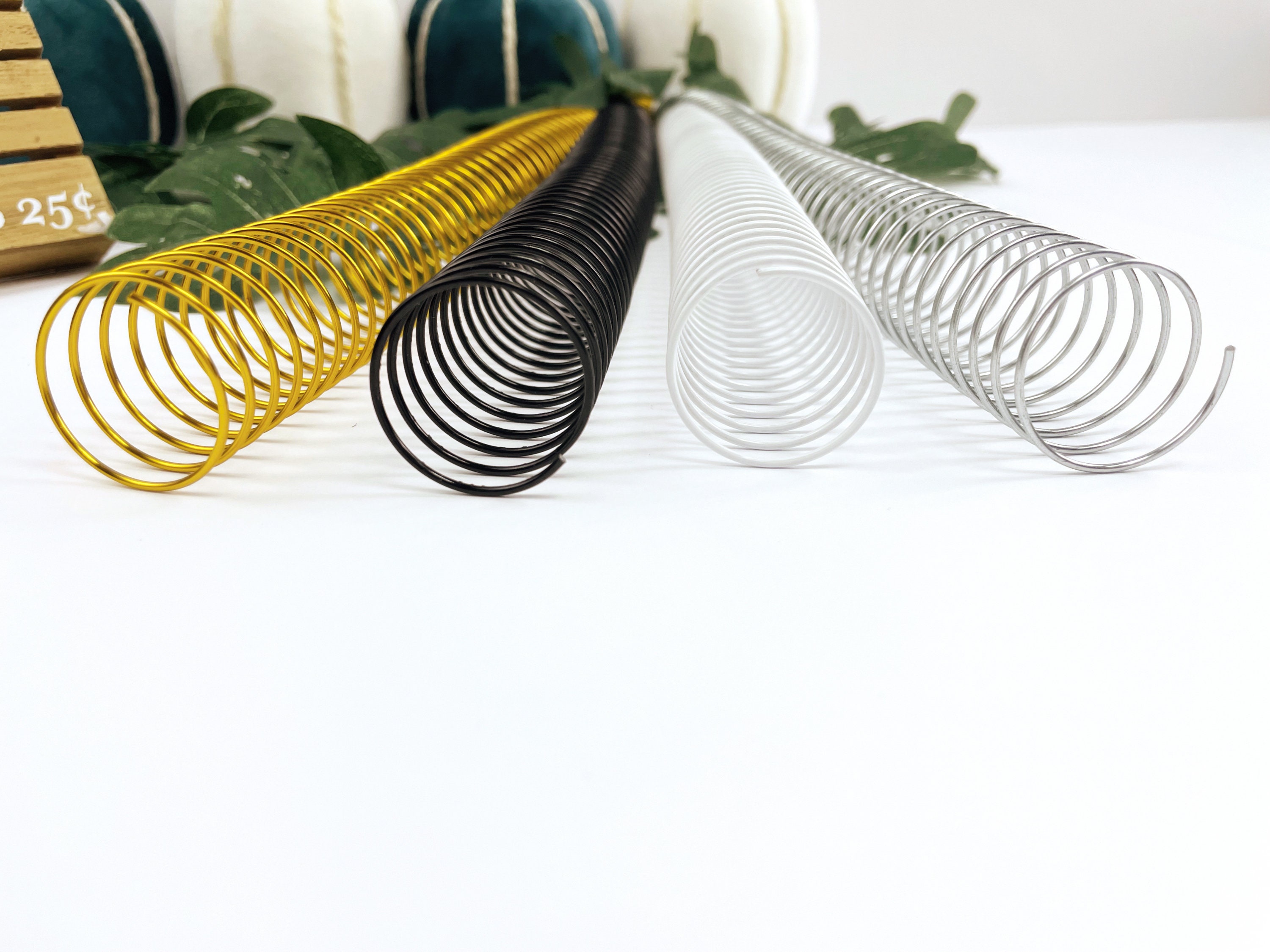 Spiral Binding Coil 1 Inch Metal Gold/silver/white/black Binding Supply ...
