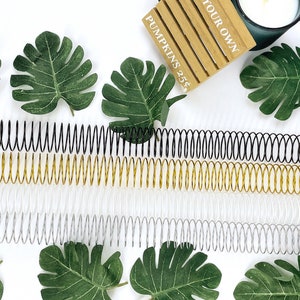 Spiral Binding Coil | 1 Inch | Metal | Gold/silver/white/black ...