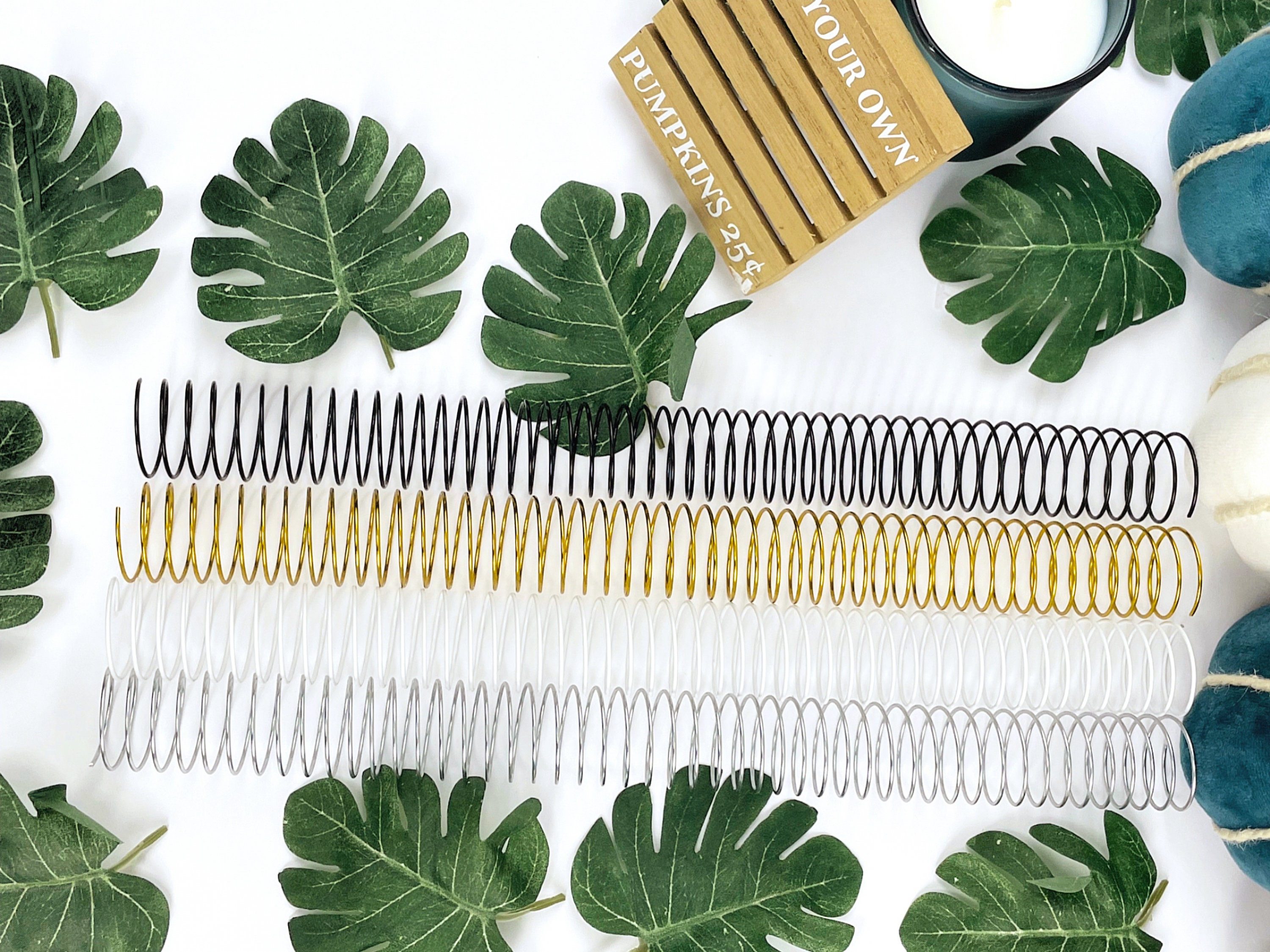 Spiral Binding Coil 1 Inch Metal Gold/silver/white/black Binding Supply ...