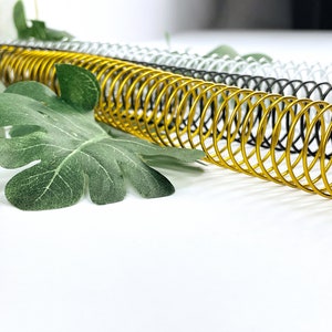 Spiral Binding Coil | 1 Inch | Metal | Gold/silver/white/black ...