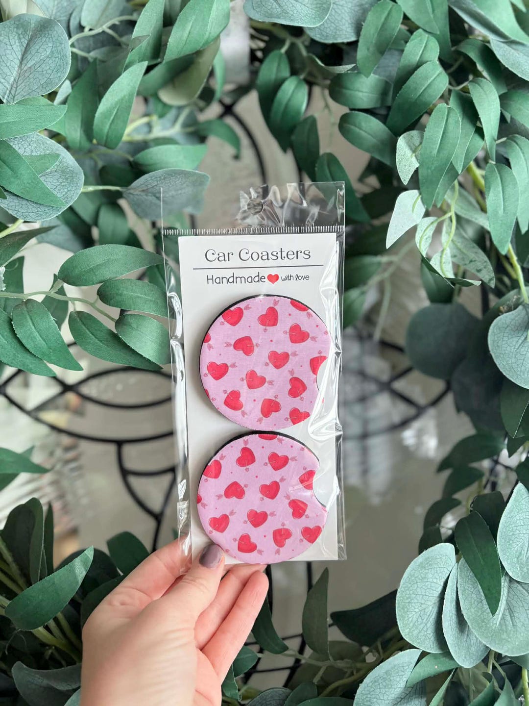 Cupid's Arrow Heart Car Coasters - Etsy